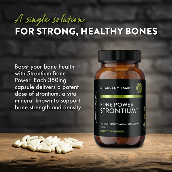 STRONTIUM BONE POWER CAPS 60CT – Mt. Angel Vitamins