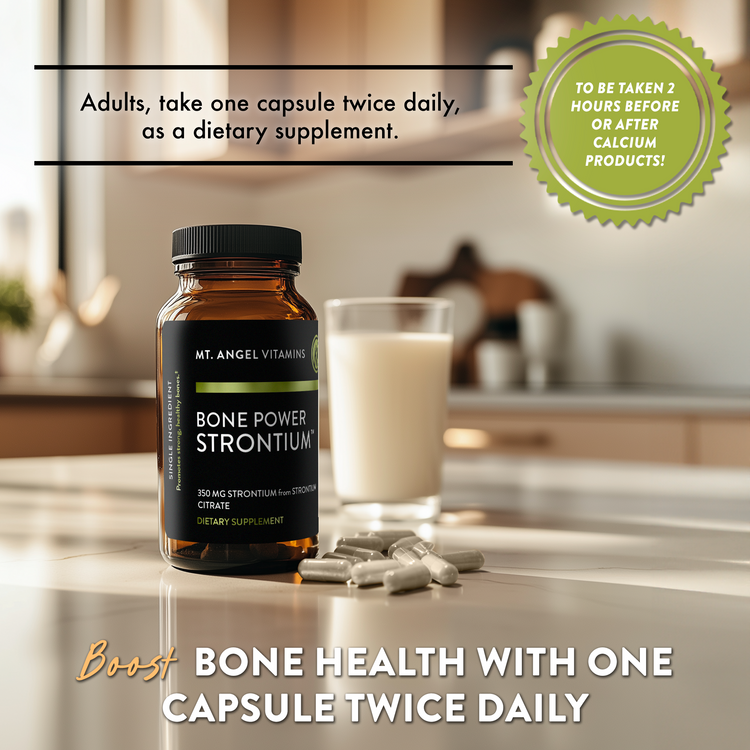 STRONTIUM BONE POWER CAPS 60CT – Mt. Angel Vitamins