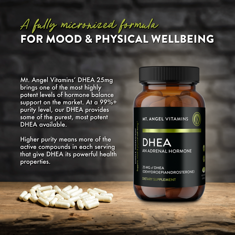 Pure DHEA 25mg - DHEA Supplement for Men + Women - Supplement to Help ...