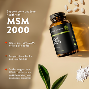 MSM 2000mg Joint Health Support | Pure MSM Supplement for Mobility & F ...