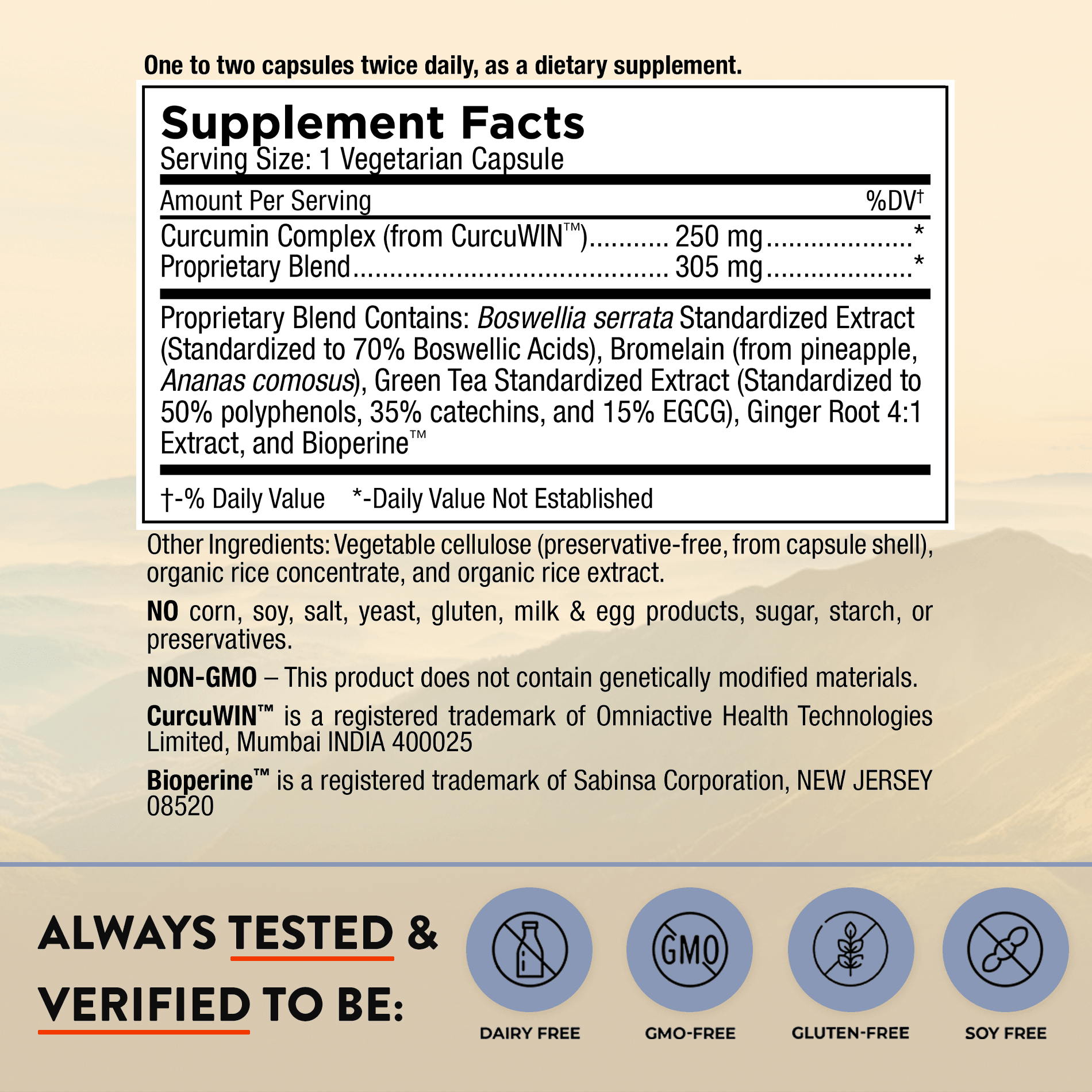 INFLAMEZE ADVANCED CAPS 60CT – Mt. Angel Vitamins